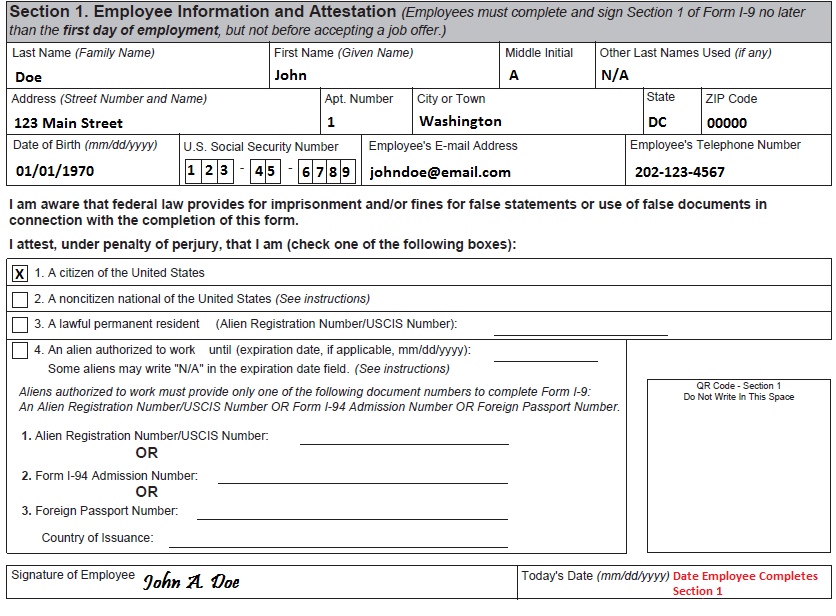 How Do I Fill Out Each Section Of The I-9 Form? – Everyset